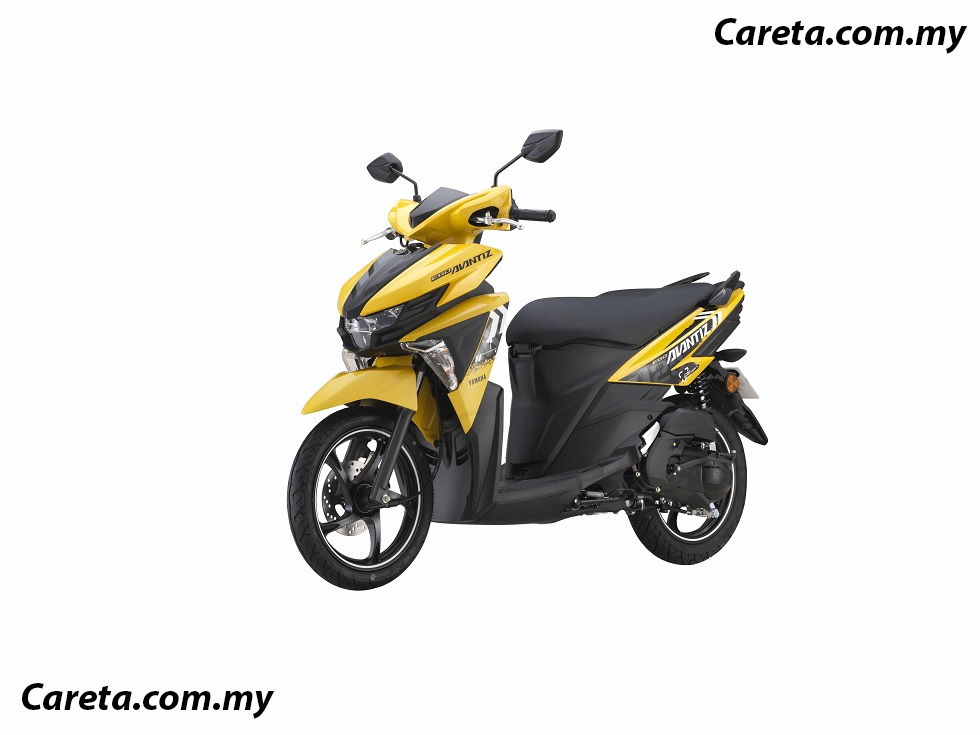 Yamaha Ego Avantiz kini ditawarkan dalam warna merah, kuning dan biru ...